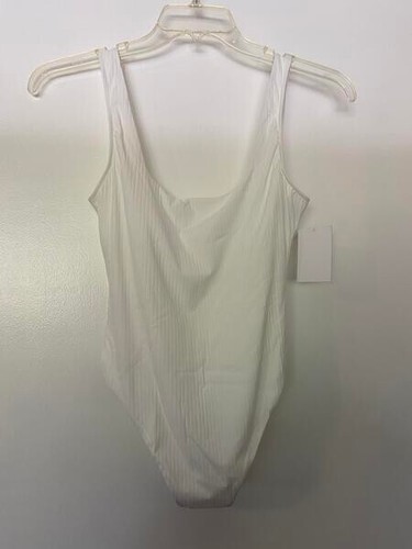 Camille Kostek The Alina Crinkle One Piece Bathing Suit WHITE Size M | eBay