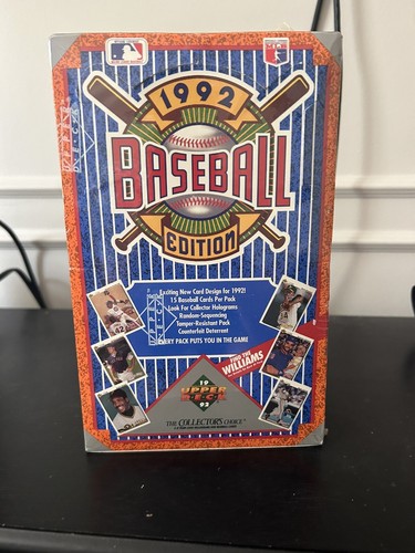 NEW Sealed 1992 Upper Deck MLB Baseball Edition Wax Box MVP Ted ...