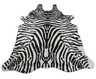 Zebra Cowhide Rug Size: 7' X 6 1/2' Black/White Zebra Print Cowhide Rug ...