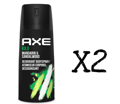 Axe KILO Deodorant Body Spray 4oz Mandarin & Sandalwood x 2 bottles | eBay