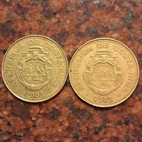 2003 COSTA RICA 500 COLONES COIN (1 COIN PER SALE PICKED AT RANDOM) - # ...