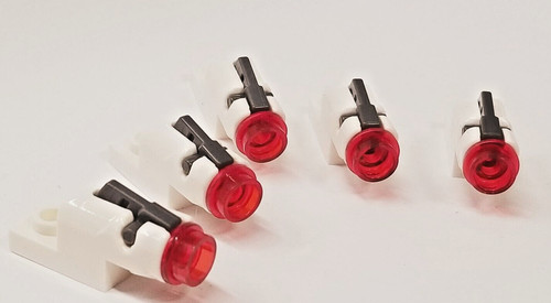 LEGO Minifigure Lot Of 5 White Shooting Cannon Mini Launcher Battle ...