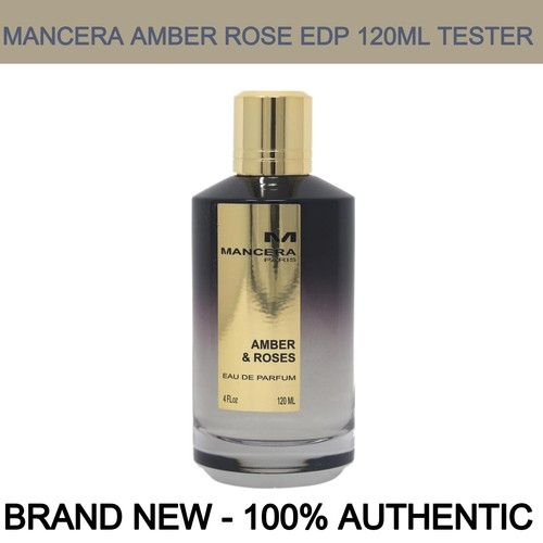 Mancera Amber & Roses Unisex Eau de Parfum 4oz/120ml Tester Spray - NEW ...