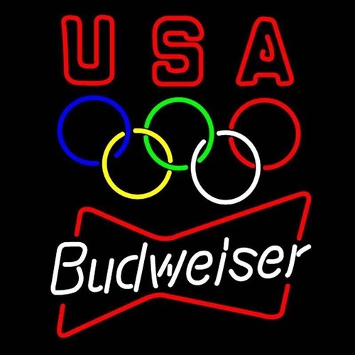 24"x20" Olympic USA Beer Logo Neon Sign Light Lamp Beer Bar Pub Wall ...