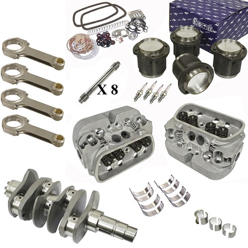2276cc Air-cooled Vw Bug Engine Rebuild Kit, 82mm Crank GTV-2 Heads ...