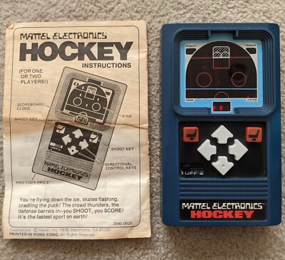 Hockey Mattel (1978) Retro Handheld Games
