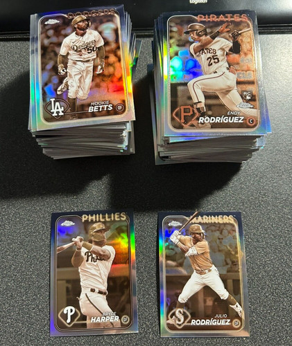 2024 Topps Chrome Baseball Lot of 155 Different SEPIA Refractors | eBay