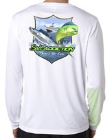 Salt Addiction t shirt long sleeve microfiber dive flag scuba uv upf 50 ...