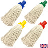 Traditional Metal Socket Mop 10PY Cotton Wet Flor Mop Head & Wooden ...