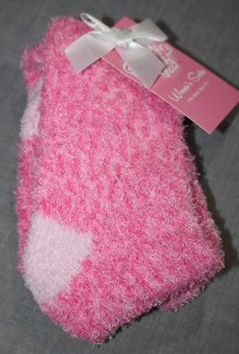 Snuggle Feet Womens Pink Soft Cozy & Warm Fuzzy Socks Sock Sz 9-11 Shoe ...