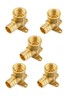 6 PCS 3/4" PEX -1/2" FEMALE NPT THREADED DROP EAR ELBOW CRIMP FITTINGS ...