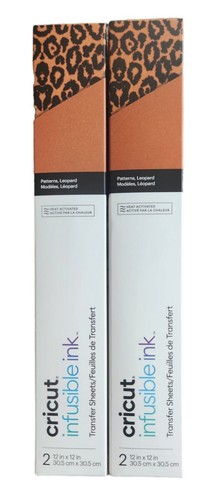 2 Pack Cricut Infusible Ink Transfer Sheet Patterns, Leopard 2 Sheets ...