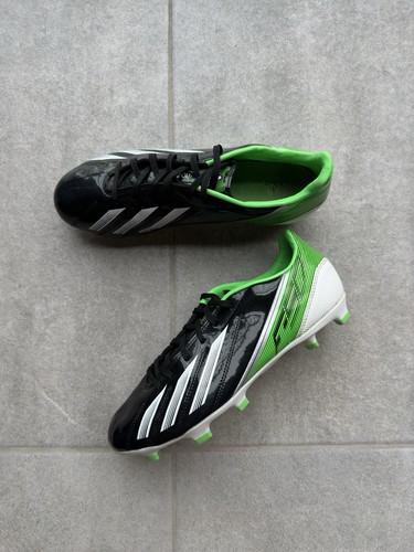 Adidas Men F10 Black/White/Green G65348 FG Soccer Cleats Football Boots ...
