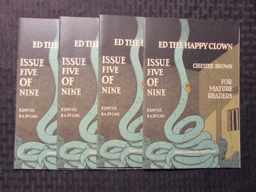 2006 ED THE HAPPY CLOWN #5 by Chester Brown VF/VF+ LOT of 4 Drawn ...
