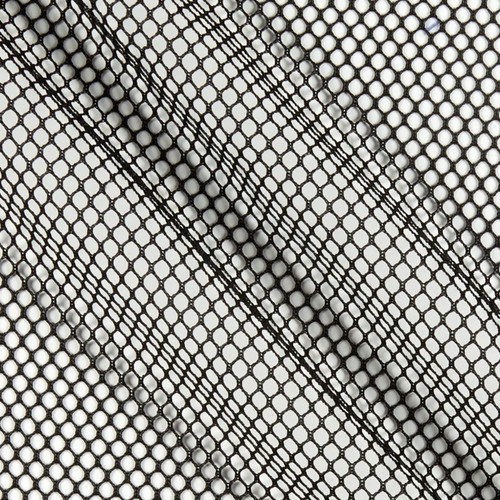 Air Mesh Black Fabric by The Yard, 7mm Polyester Hex Mesh 60" | eBay