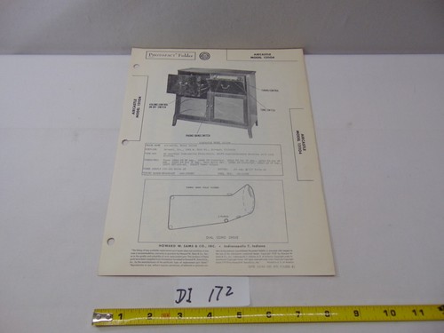 Sams Photofact Service Manual & Schematic Radio Aircastle Air Castle ...