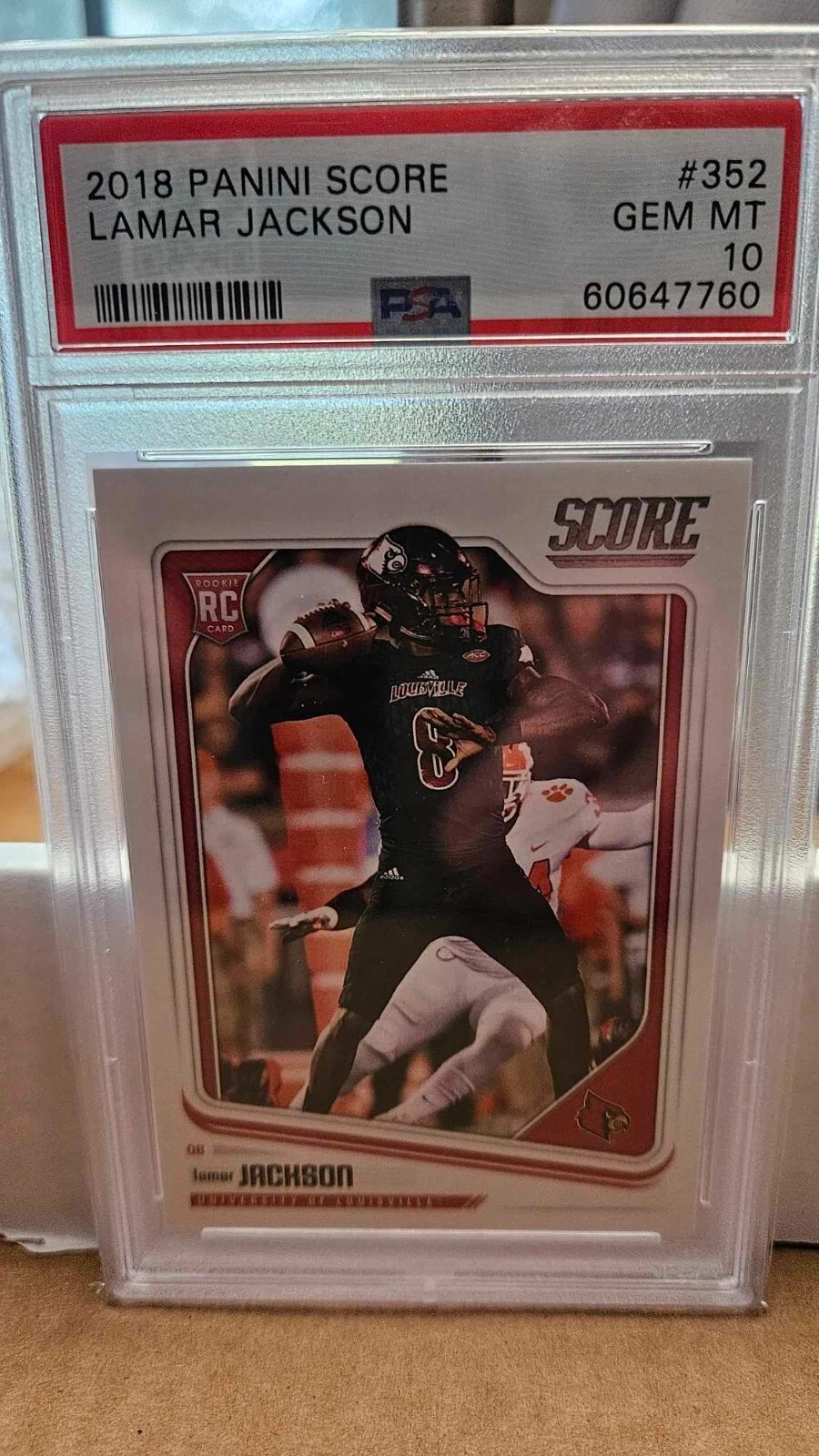 Lamar Jackson 2018 Score #352 Base Price Guide - Sports Card Investor