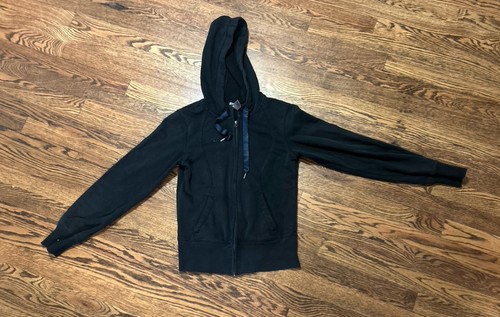 CHAMPION ELITE HOODIE SIZE XS BLACK FULL ZIP POCKETS RIBBED PANELS ...