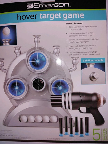 Hover Target Game Revolving" 6-Barrel Dart Blaster 5 Floating Targets ...