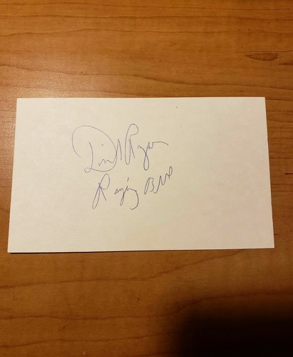 DICKY RYAN - BOXER - AUTOGRAPH SIGNED - INDEX CARD -AUTHENTIC - A1566 ...
