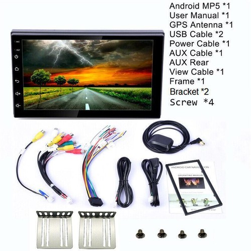 7in Touch Screen Android 8.1 2DIN Car Stereo Radio GPS Wifi AM/FM 1GB ...