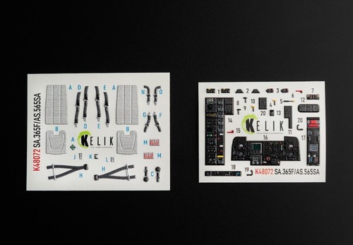 Kelik K48072 1:48 Dauphin IISA.365FAS.565SA interior 3D decal for Kitty ...