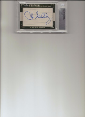 2012 LEAF HISTORY OF BASEBALL CUT SIGNATURE EDITION JIM SUNDBERG ...