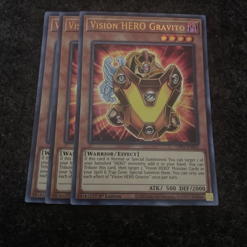 Yugioh! 3x VISION HERO GRAVITO GFP2-EN061 ULTRA Yu-Gi-Oh! | eBay