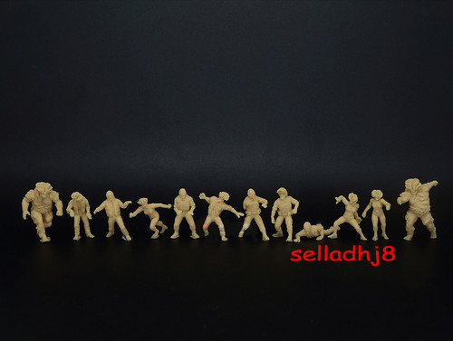 Unpainted 1/72 The Last of Us 12 Figures Zombies Walking Dead Resin ...