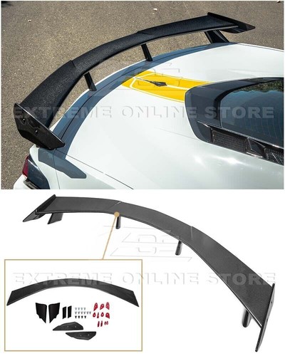 EOS GM Carbon Fiber High Rear Trunk Spoiler Wing For Corvette C8 20-Up ...