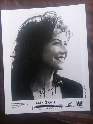 Authentic Autograph AMY GRANT on a publicity 8 by 10 photograph | eBay