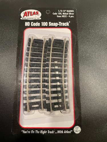Atlas Item 832 HO Snap Track 4 pieces Brand New | eBay