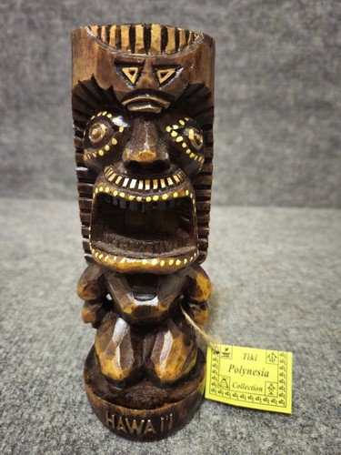 Wood WISDOM Tiki Chiefly Co. Hawaii Polynesia Collection for sale ...