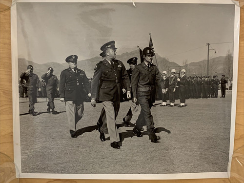 ARMY 1952 PHOTO 1st GUIDED MISSILE Commander Col Forman Final Troop ...