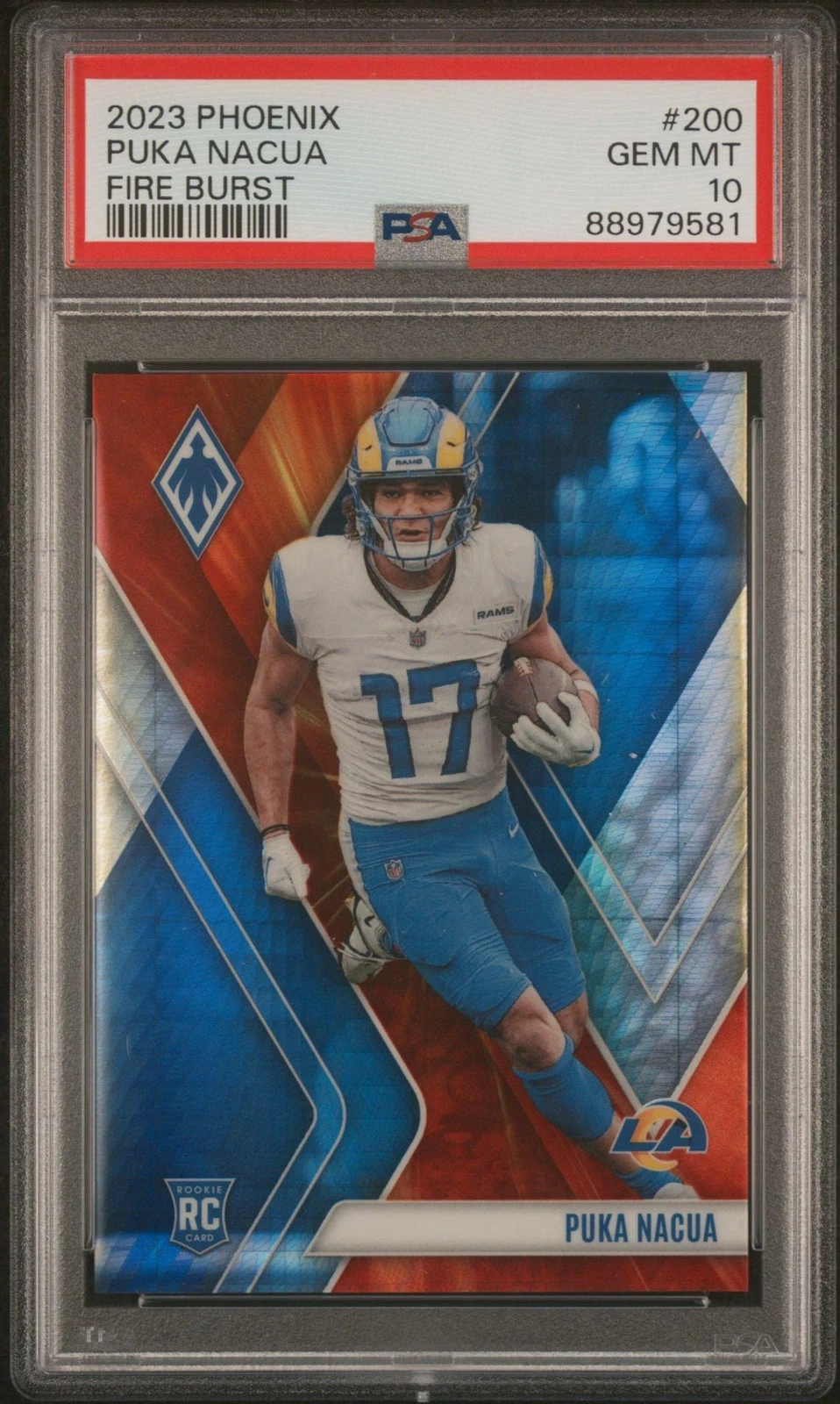 Puka Nacua 2023 Phoenix #200 Fire Burst /340 Price Guide - Sports Card ...