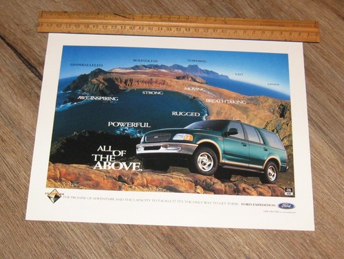 FORD Car AD 1998 Expedition SUV original ONE magazine page ...