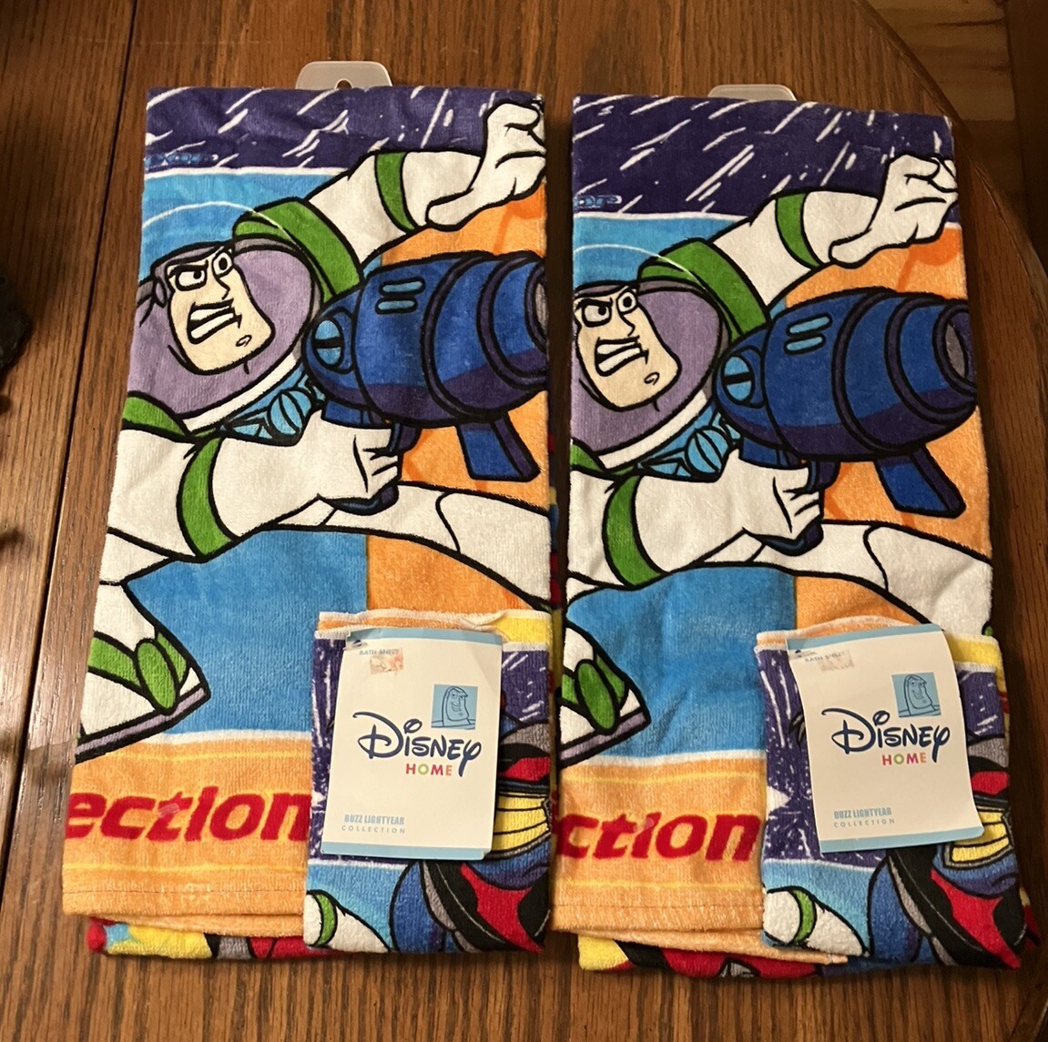 Toy Story Bath Towel Set Disney Toy Story Characters Squares Beach