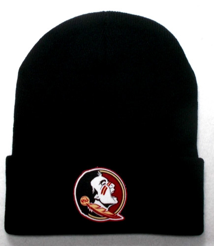 Florida State Seminoles flat cotton logo on BLack beanie cap hat. See ...