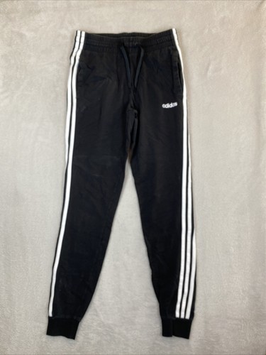 Adidas Essentials womens xs 3-Stripes Single Jersey Joggers Black ...