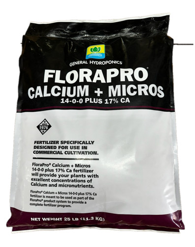 General Hydroponics FloraPro™ Calcium + Micros | 25 LB bag 793094180313 ...
