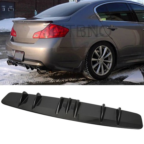 For Infiniti G35 G37 Sedan Rear Diffuser 7 Fins Bumper Lip Splitter ...