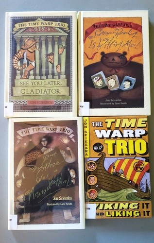 4 The Time Warp Trio books Viking It & Liking It, See you later ...