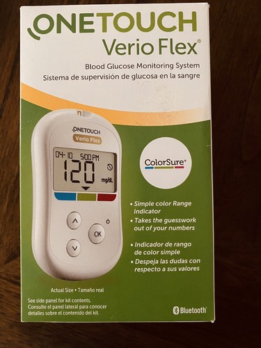 One Touch Verio Flex Blood Glucose Monitoring System for Blood Sugar 1 ...
