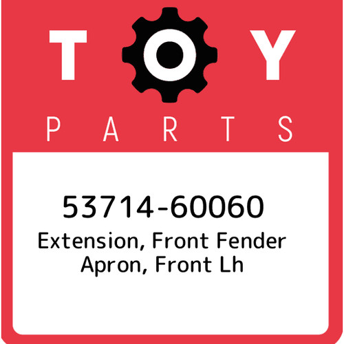 53714-60060 Toyota Extension, front fender apron, front lh 5371460060 ...