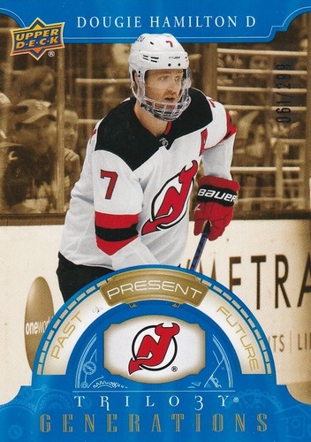 22-23 TRILOGY GENERATIONS BLUE - DOUGIE HAMILTON /299 #TG-18B NEW ...