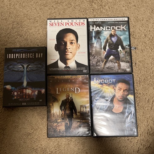 DVD Movie Lot Of 5 Will Smith Collection Independence Day 7 Pounds ...