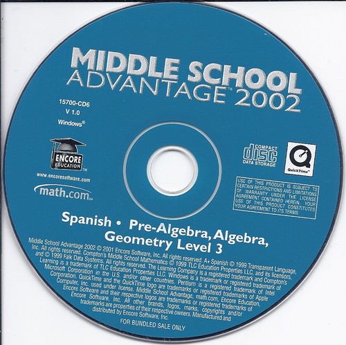Middle School Advantage 2002 - Spanish Pre-Algebra Algebra Geometry ...