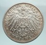 1902 Germany GERMAN STATES Wurttemberg w WILHELM II Antique Silver Coin ...