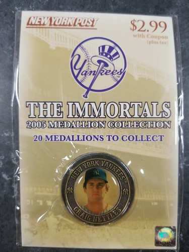 2005 New York Post The Immortals Medallion New York Yankees Graig ...