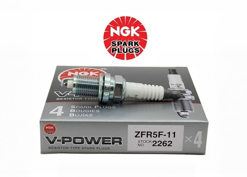 Genuine 4 Pack NGK 2262 V-Power Spark Plugs 96-00 Honda Civic ZFR5F-11 ...